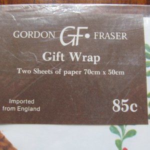Gordon Fraser | Party Supplies | Vintage New Gordon Fraser Gift Wrap ...